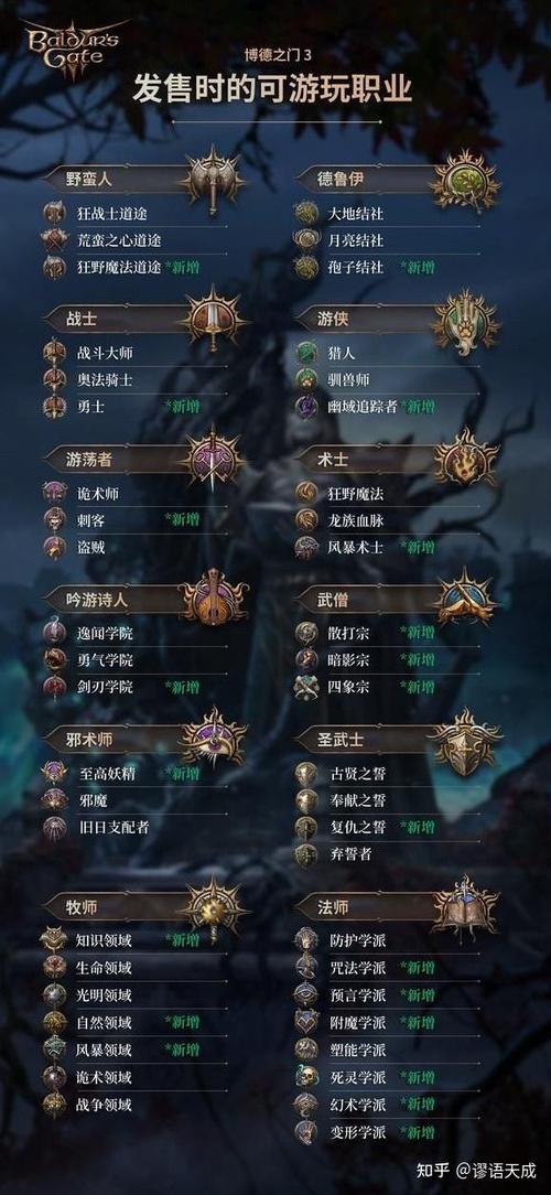 博德之门3职业缩略图