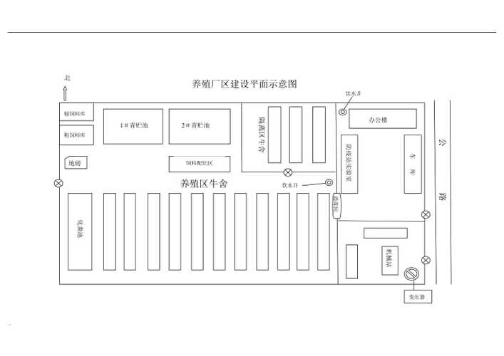 养牛场建设规划设计方案图标