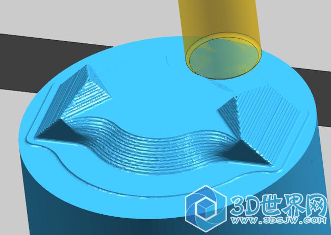 ug模拟加工后显示颜色