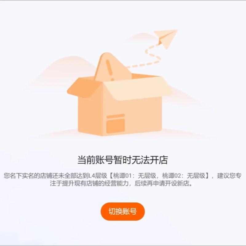 抱歉你的店铺已注销无法开店截图