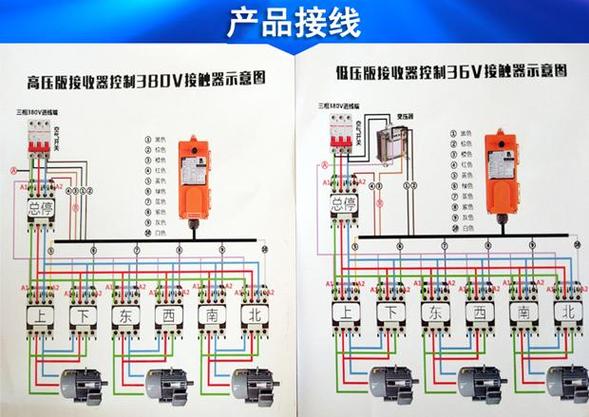36v行吊遥控怎么接线图图标