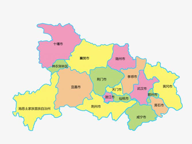 湖北省地图高清大图图标