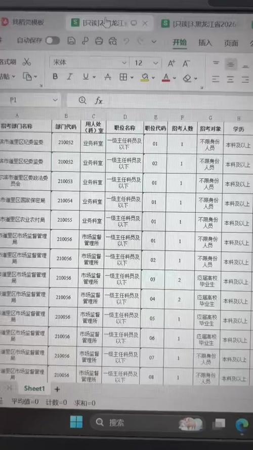 2026省考岗位表xls图标