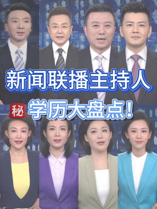 中央新闻播音员名单及照片