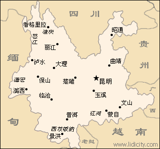 云南地图全图可放大图标