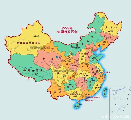 地图行政区划图标