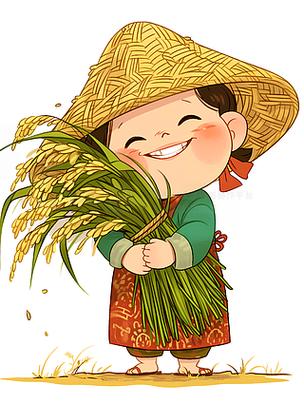麦穗漫画图标
