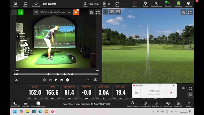 trackman高尔夫模拟器截图