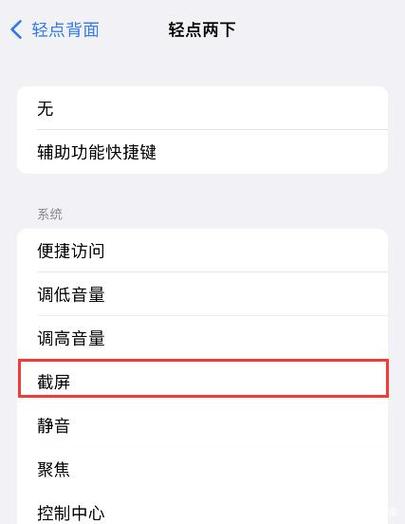 iphone后背轻敲两下设置图标