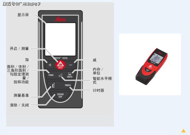 测距仪按键功能说明图标