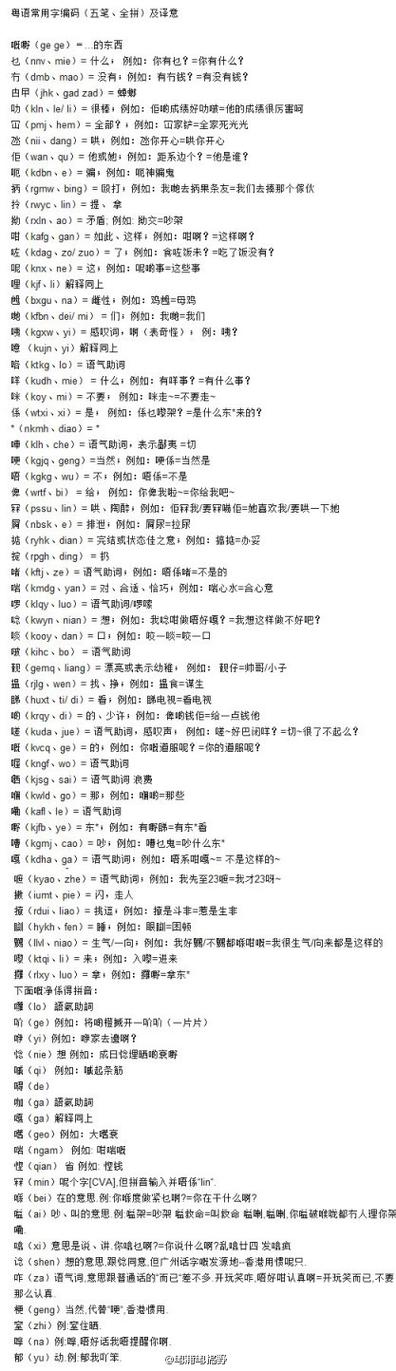 粤语字怎么打图标