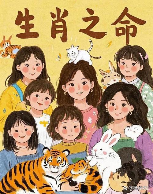 很努力的生肖女图标