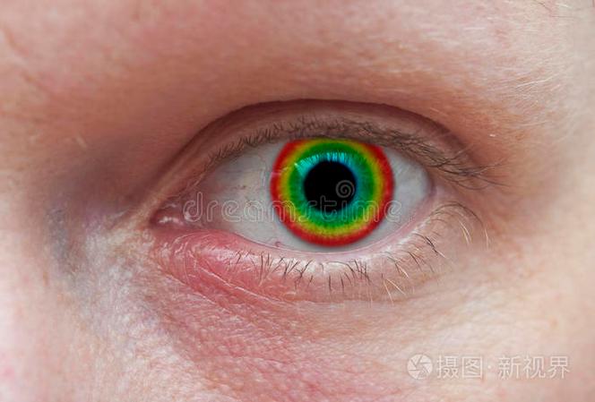 眼睛突然出现五颜六色在眼前晃图标
