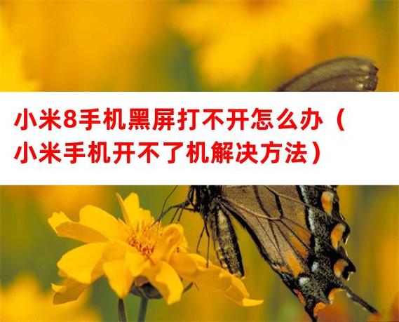 小米8黑屏开不了屏幕图标