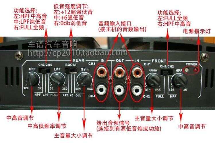 两台功放四个音箱怎样连接图标