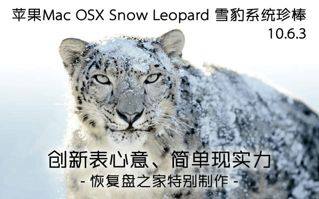 雪豹系统u盘安装截图