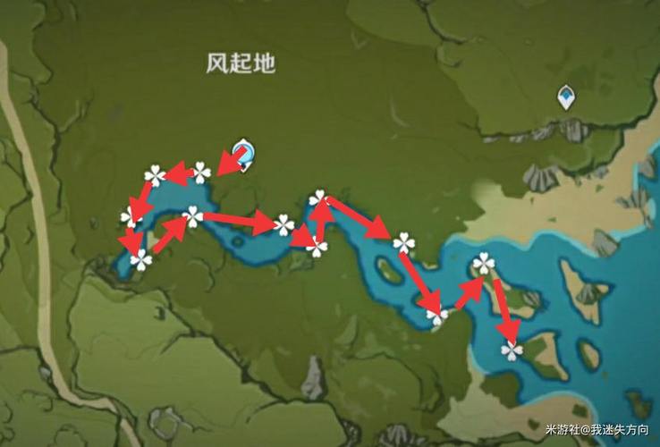 原神金鱼草采集路线图标