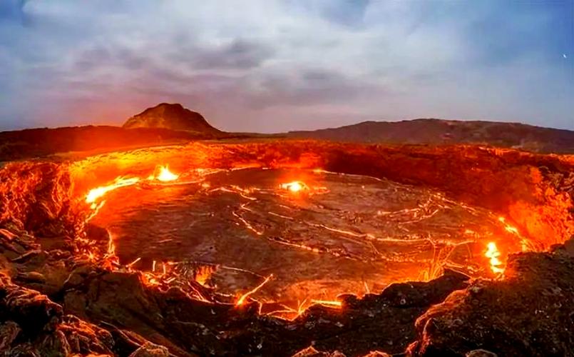 火山的岩浆图标