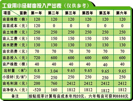 100种树苗价格表图标