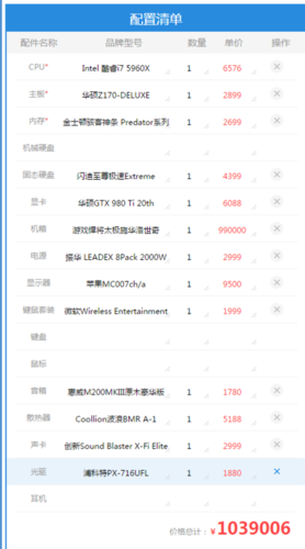 最高配置的电脑多少钱图标