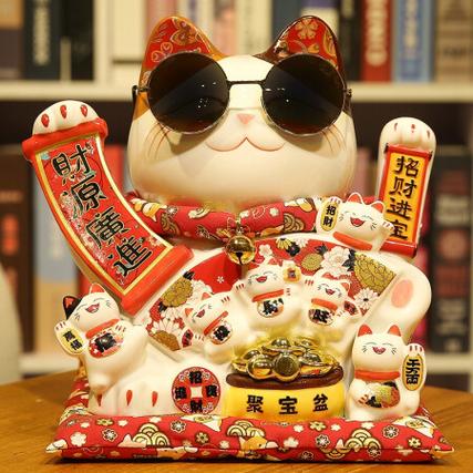 招财猫摇哪只手图标