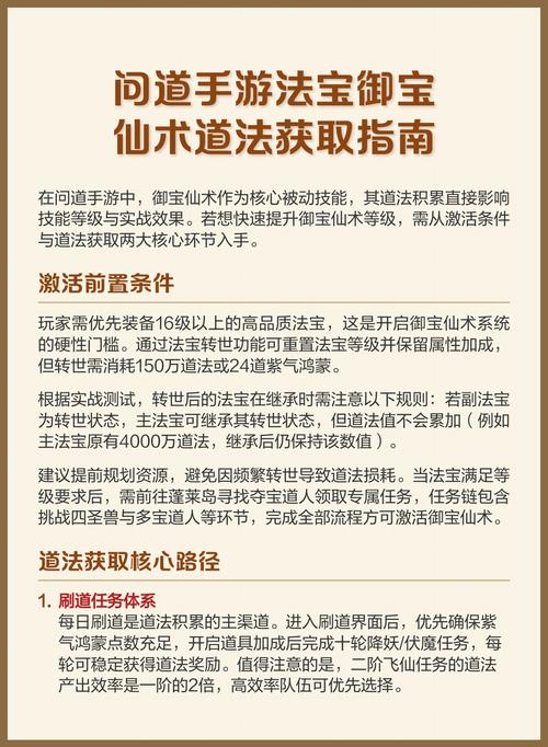 问道手游68级的御宝仙法怎么触发图标
