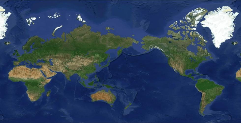 世界地图 卫星图标