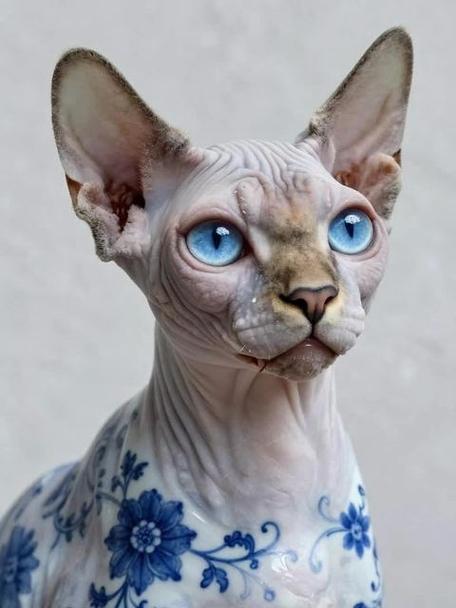 青花瓷猫图标