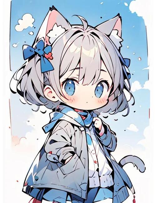 可爱女生和猫的图片合集