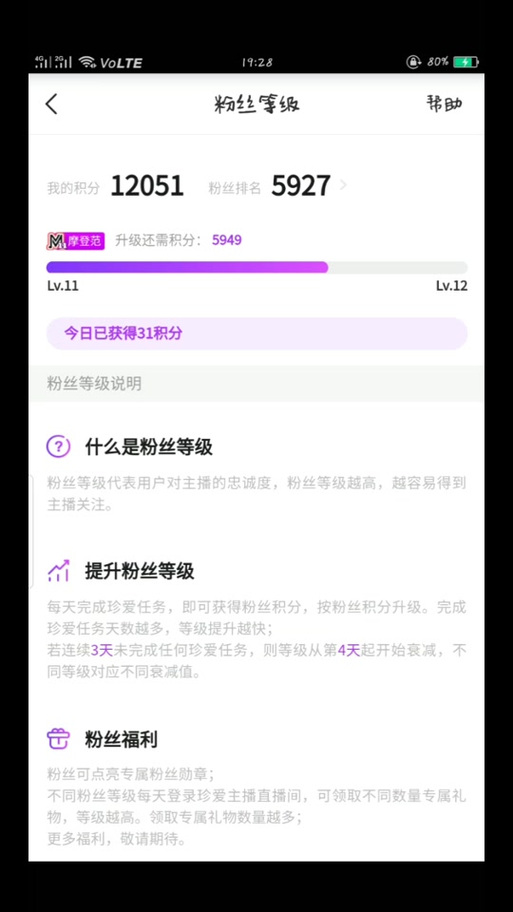 粉丝团一级怎么升二级