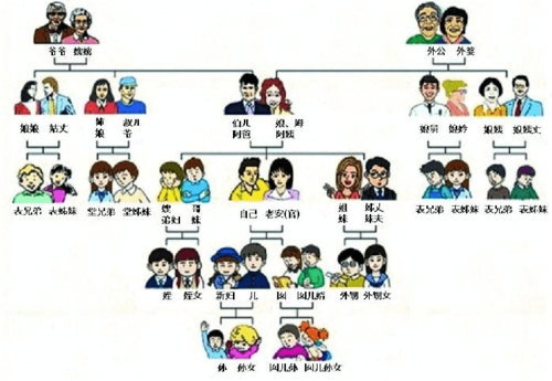 亲戚关系计算机截图