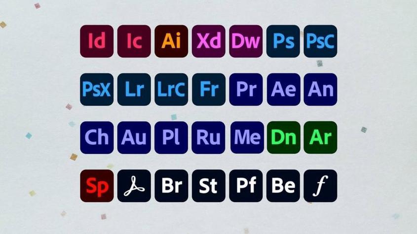 adobe包含哪些软件图标