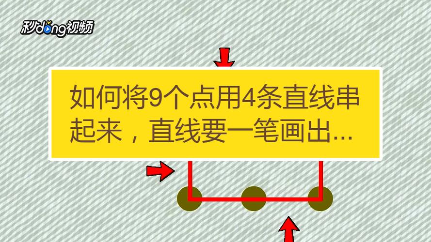 将9个点用4条直线串起来的难点截图