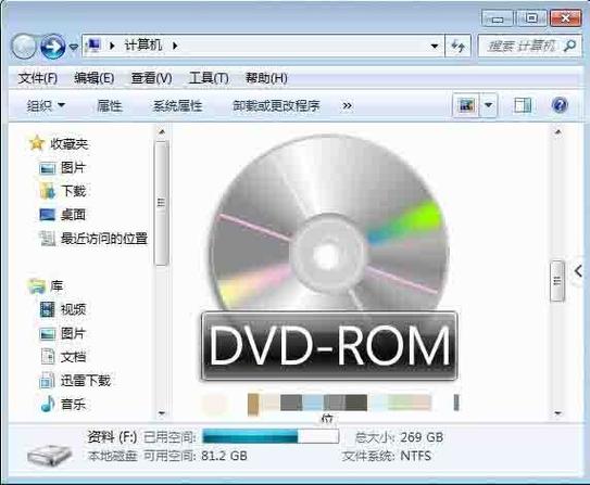 光盘有文件但打开是空的图标