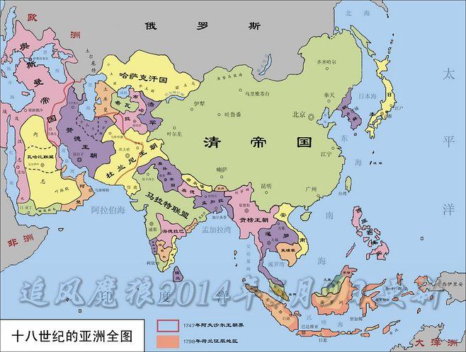 亚洲历史地图图标
