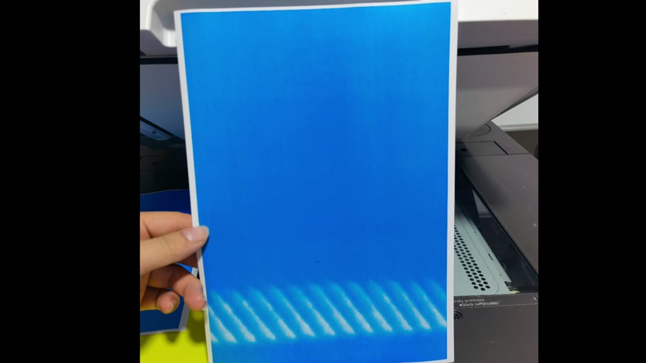 打印机打出来都是蓝色的图标