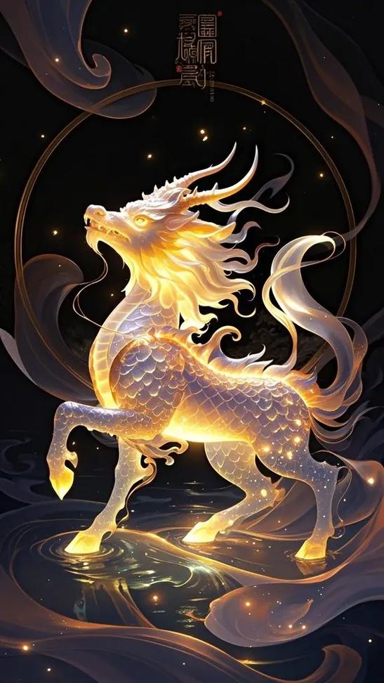 镇宅麒麟图片
