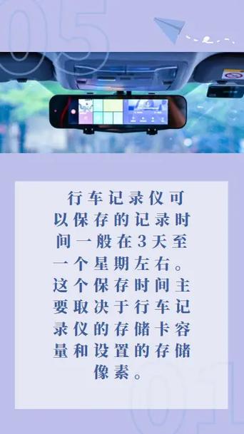 行车记录仪会保存多少天截图