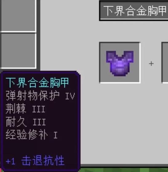 我的世界装备满附魔