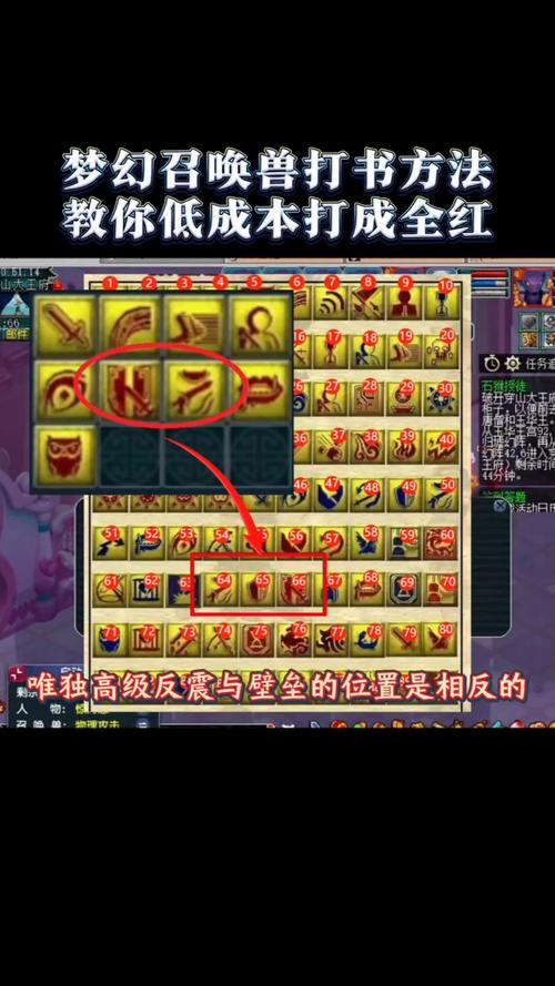 召唤兽打书顺序口诀图标