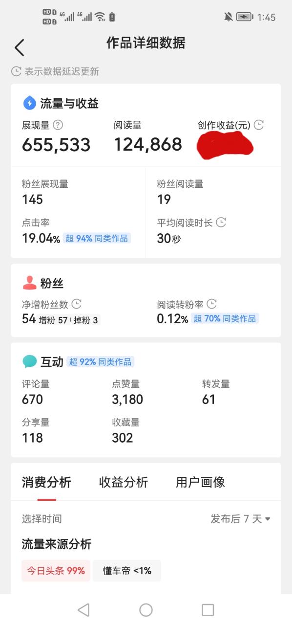 头条的阅读量有收益吗图标