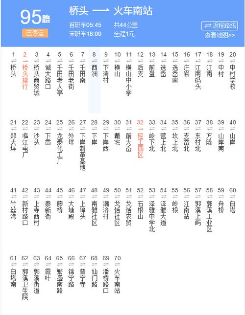温州公交车线路查询