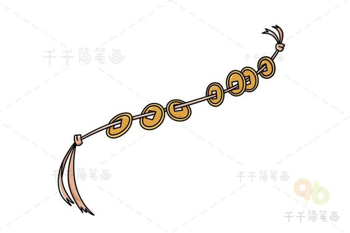 铜钱怎么串成一串图标