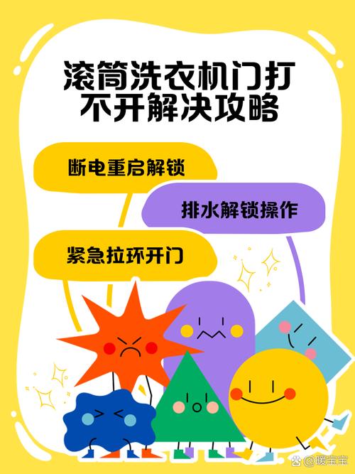 滚筒门打不开最简单解决方法图标