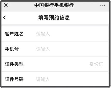 中国银行预约短信内容与注意事项图标