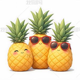 菠萝Q版可爱图标