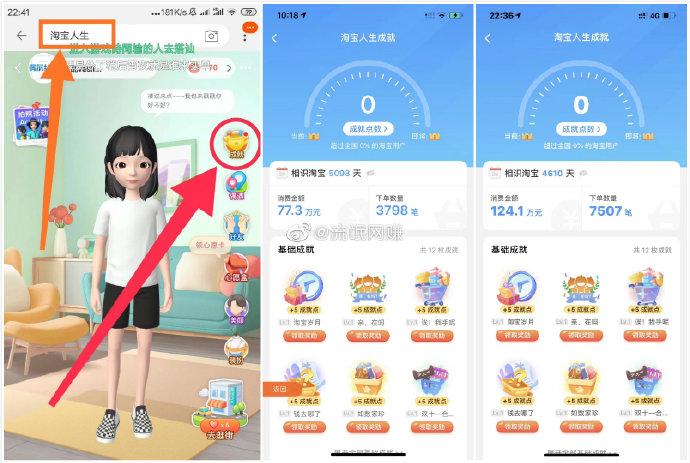 淘宝人生成就有什么用图标