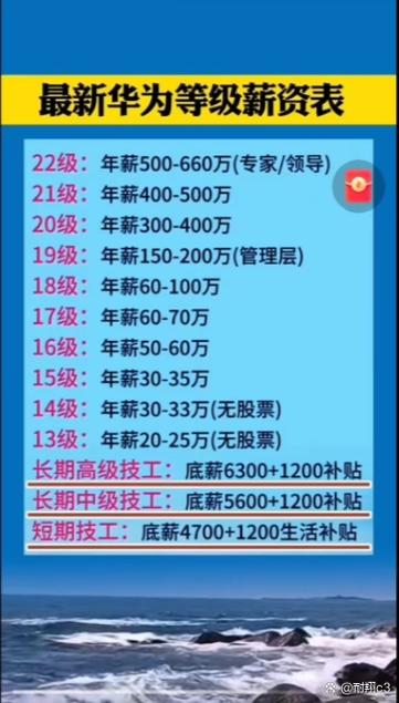 华为级别薪资表图标