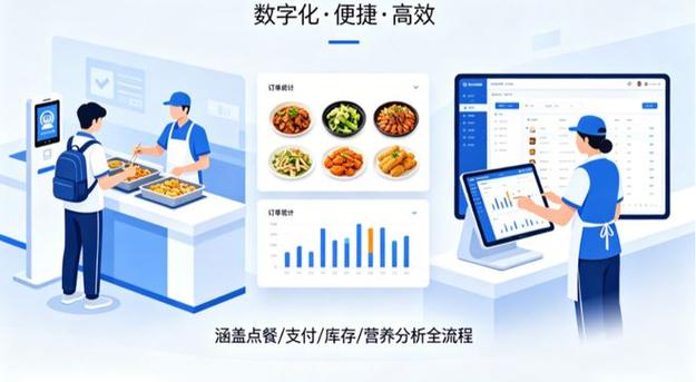 农行支行深入学校指导建设智慧食堂截图