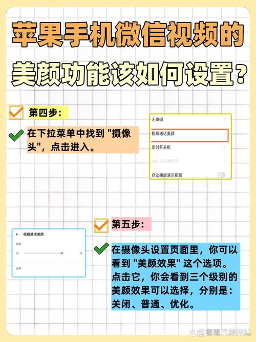 苹果手机怎样设置美颜视频功能图标